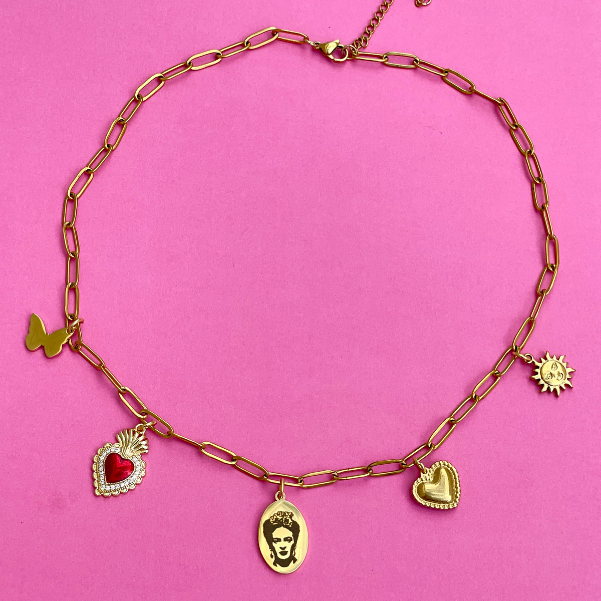 Frida Kahlo Gold Necklace – Nipakii